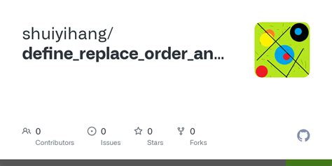 Github Shuiyihangdefinereplaceorderandview