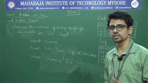 Join Tables Vth Semester Cse Module 03 Dbms Session 03 Youtube