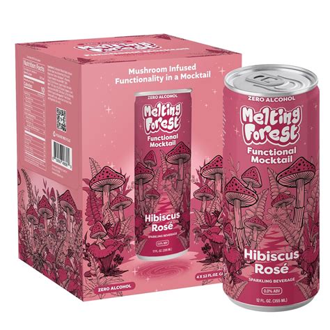 Melting Forest Functional Mocktail Hibiscus Rose Alcohol