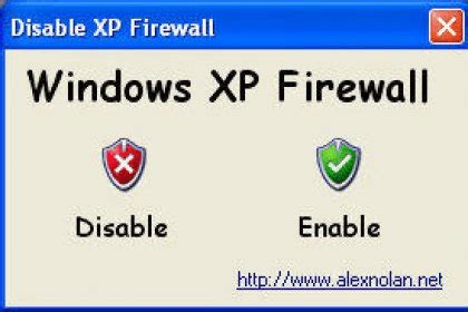 Disable Windows Firewall In XP Download It Simplifies The Process Of Enable And Disabling The