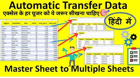 🔥 Excel Macro Trick Auto Transfer Data From Main Sheet To Multiple Sheets Vba Macro Youtube