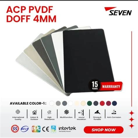 Jual Seven Acp Pvdf 4mm Doff Alloy 1100 03 Mm Shopee Indonesia