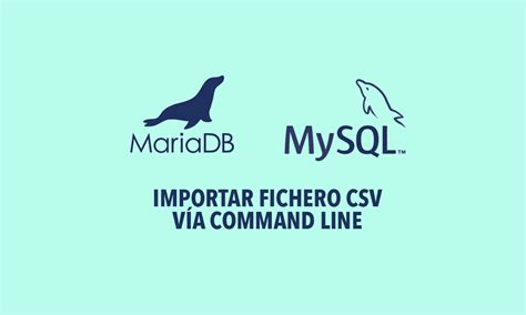 Importar Fichero Csv En Mysql Mariadb V A Command Line Fullstack Log