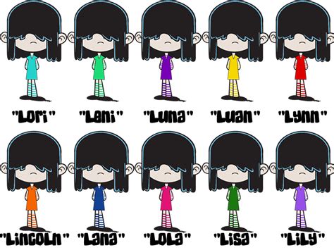 User Blogweavillainpoll Lucy Loud Color Swap The Loud House