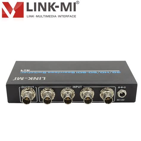 LINK MI S SDI Switch X G HD SD SDI Seamless Switcher SDI Video Distributor BNC Adaper
