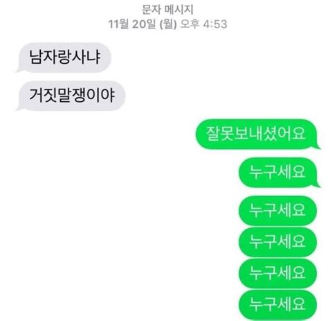 문자 잘못왔을때 꿀팁 포텐 터짐 최신순 에펨코리아