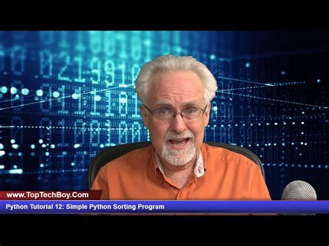Free Video Simple Python Sorting Program From Paul McWhorter Class