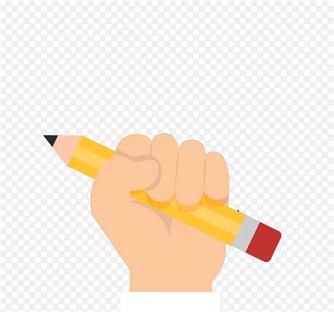 手握铅笔卡通形象png图片素材下载 图片编号ygdlpexq 免抠素材网