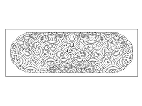 Decorative Pattern DWG File ARABIC CNC