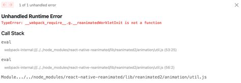 Jest Global ReanimatedWorkletInit Is Not A Function Issue Software Mansion React