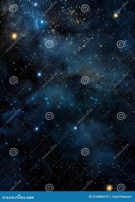 Lost In The Immensity A Cluster Of Stars In The Remotely Visibl Stock