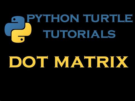 How To Draw Dots In Python