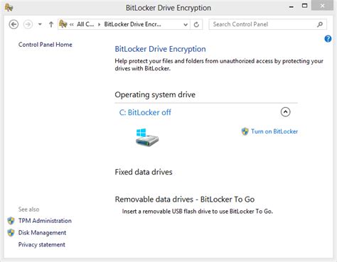 Steps To Enabling BitLocker ERGOS