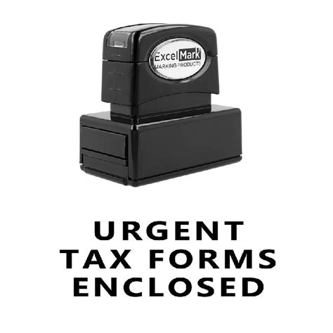 Urgent Tax Forms Enclosed Stamp Excelmark