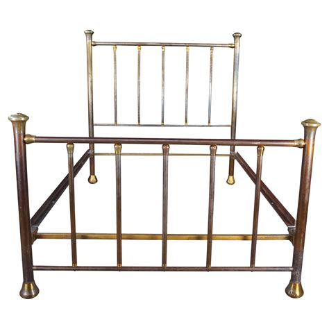 Vintage Crafted Brass Bed Frame 1950 For Sale At 1stdibs