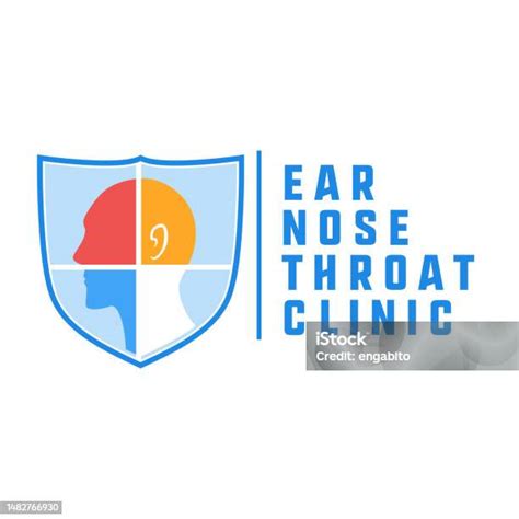 이비인후과 의사 클리닉 개념에 대한 귀 코 목 로고 벡터 그림 아이콘에 대한 스톡 벡터 아트 및 기타 이미지 아이콘 이비인후과의사 귀 검사 Istock