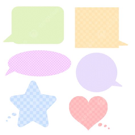 말풍선 스티커 세트 일러스트 연설 말풍선 상표 Png 일러스트 및 Psd 이미지 무료 다운로드 Pngtree