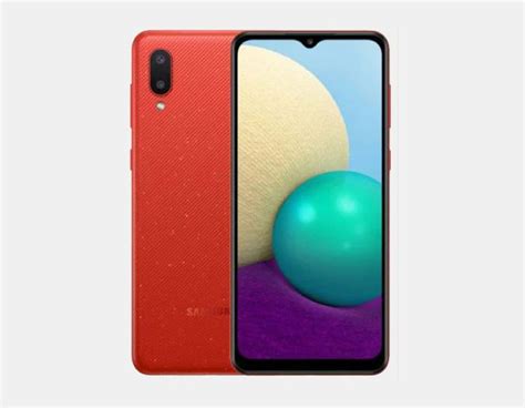 The Samsung Galaxy A02 A022G Dual Sim LTE 32GB 2GB Red combines afford ...