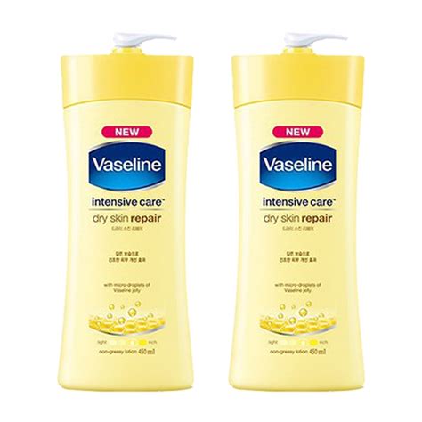 바세린 드라이 스킨 리페어 바디로션 450ml 2개 티몬
