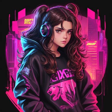 Chica Gamer Imagen Premium Generada Con Ia