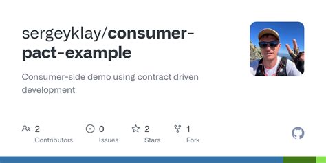 Github Sergeyklayconsumer Pact Example Consumer Side Demo Using