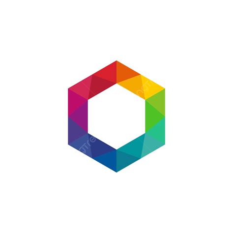 O 편지 다각형 육각형 로고 템플릿 일러스트 디자인 편물 화려한 표시 Png 일러스트 및 벡터 에 대한 무료 다운로드 Pngtree