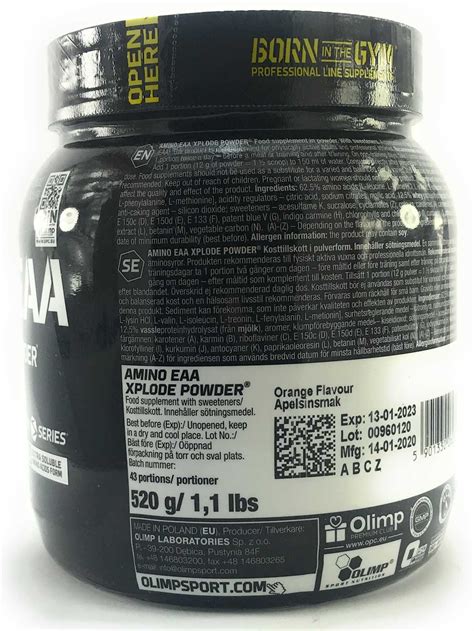 Amino Eaa Xplode By Olimp At Zumub