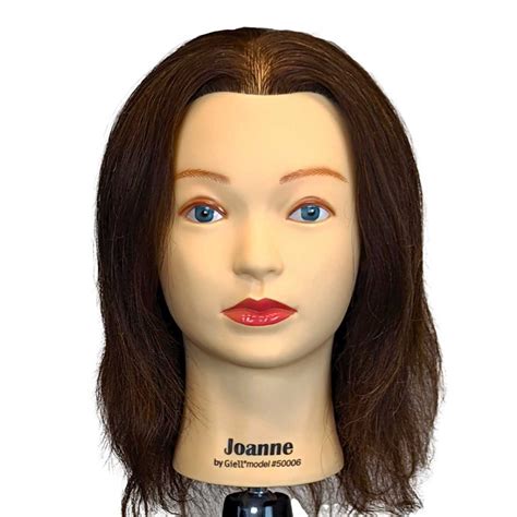 Joanne Mannequin Head Standard Training State Board Premium 100 Human Hair At