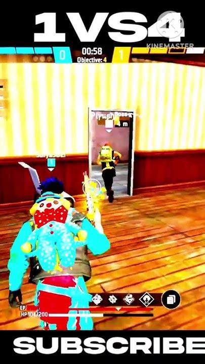 1 Vs 4 Clutch Free Fire Game Shorts