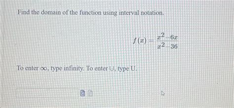 Solved Find The Domain Of The Function Using Interval Chegg Com