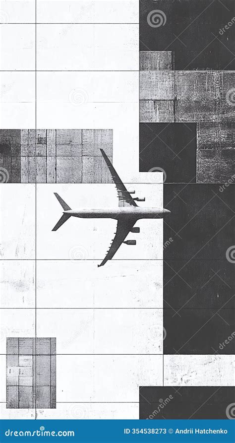 Surreal Representation Of Logistics And Sustainability In A Monochrome
