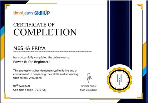 Powerbi Dataanalytics Lifelonglearning Skillup Simplilearn… Mesha Priya