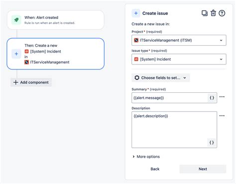 Creating And Linking Incidents From Alerts Using Automation For Jira Jira Atlassian