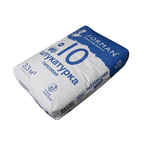 Штукатурка гипсовая Forman 10 ручного нанесения 5-30 мм, 30 кг — купить ...