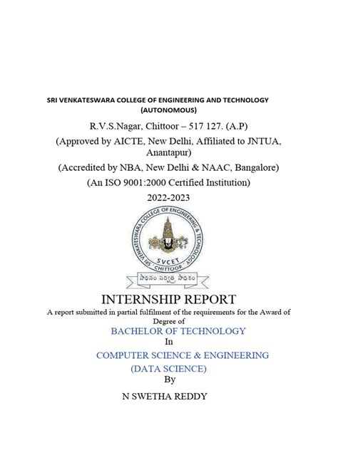 internship report pdf
