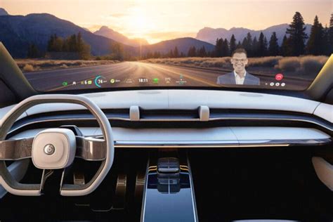 앞유리 전체가 디스플레이 미래 자동차에 적용될 놀라운 신기술 공개