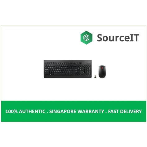 Lenovo Essential Wireless Combo Keyboard Mouse US English 103P P N 4X30M39458 1 Year Local