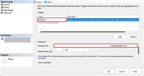 Create An Event Session With An Eventfile Target Azure Sql Database And Azure Sql Managed