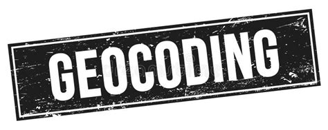 Geocoding Text On Green Round Grungy Stamp Stock Illustration Illustration Of Geocoding Green