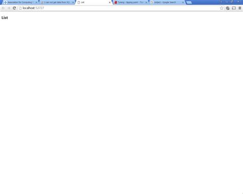Mvc I Can Not Get Data From Sql Server Via Entity Framework