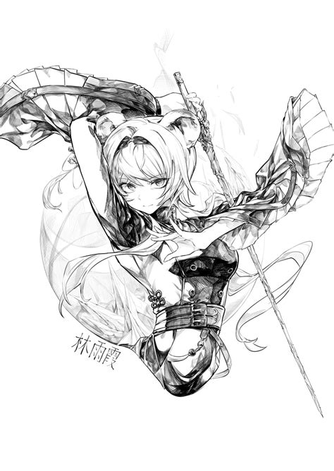 Lin Arknights Drawn By Hasukurira Danbooru