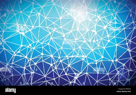 Abstract Geometric Background Triangle Design With Polygonal Shape And White Circle For Social