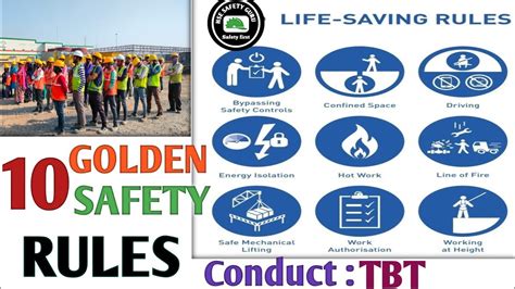 Golden Safety Rules Top 10 Golden Safety Rules Life Saving Rules
