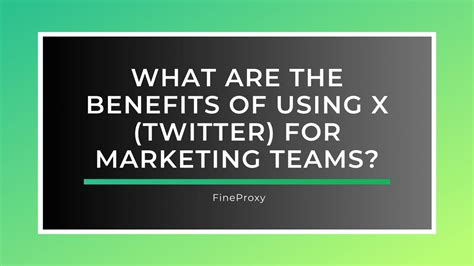 마케팅 팀을 위한 Twitter의 강력한 활용 파인프록시