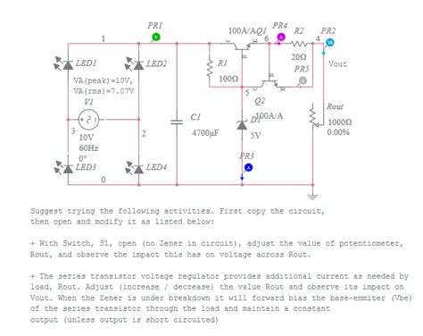 Transistor Series Voltage Regulator Circuit Diagram
