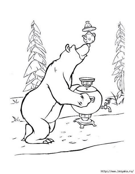 Раскраски Маша и Медведь для распечатки детям Обсуждение на Liveinternet Российский Сервис