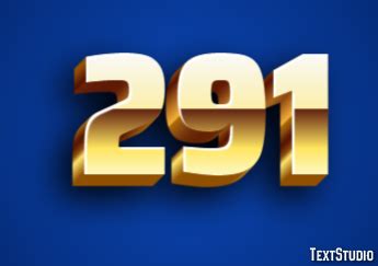 291 Text Effect And Logo Design Number