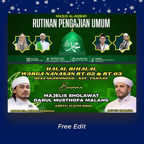 Jual Spanduk Banner Pengajian Umum Shopee Indonesia