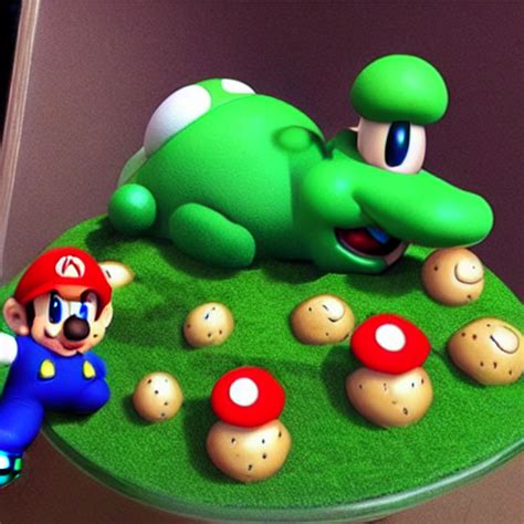 Krea Ai Hyper Realistic Super Mario Character With Realist