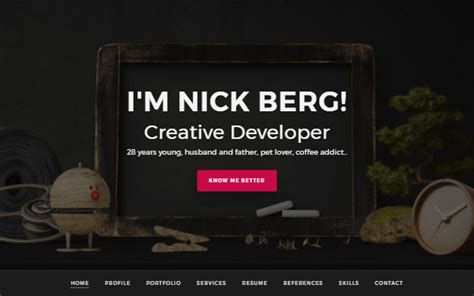 Cv Template Html Css Javascript Cv Galerry